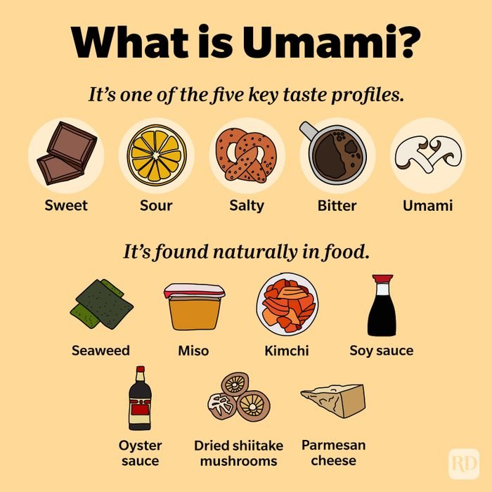 What is the umami taste examples of umami taste?