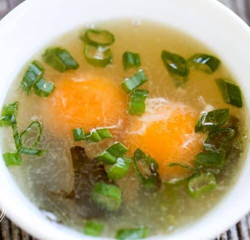 What is the use of egg yolk in soup?