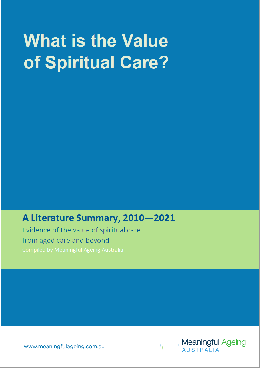 What is the value of spiritual care?
