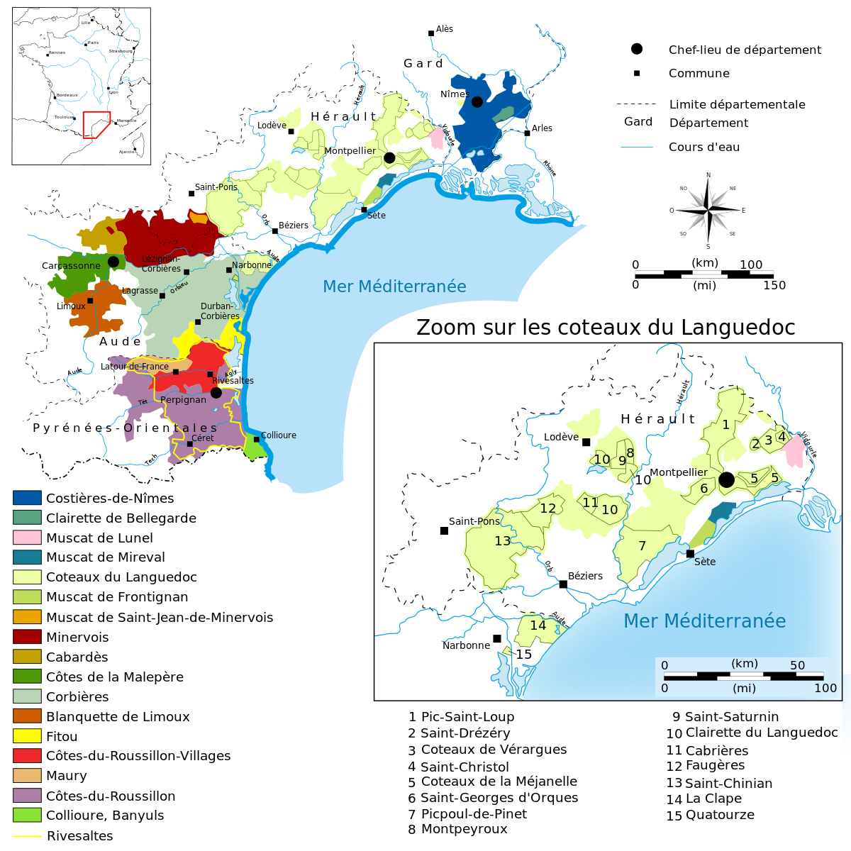 What is the wine of Languedoc and Roussillon?
