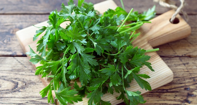 What is unique about parsley?