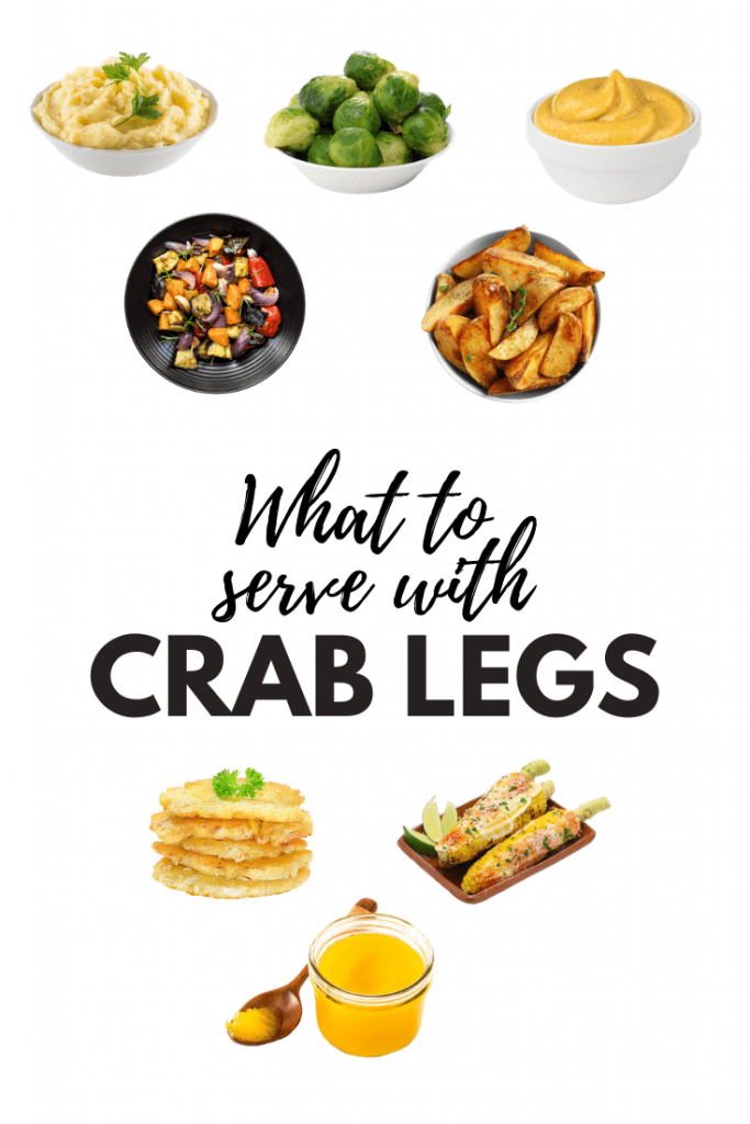 What is usually served with crab legs?