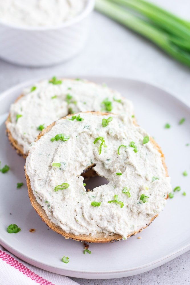 What is vegan cream cheese made from?