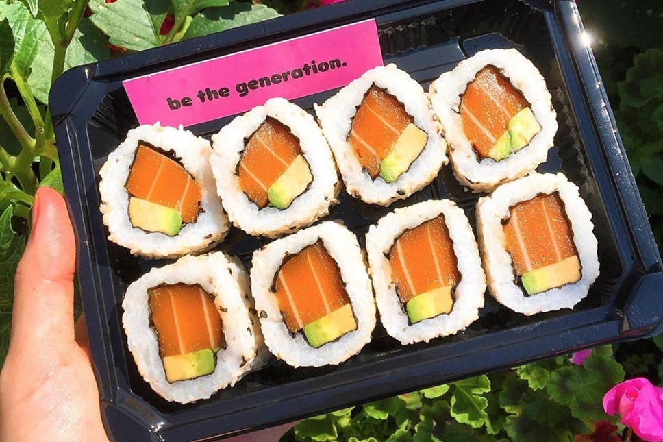 What is vegan sushi salmon?