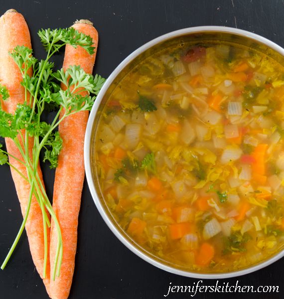 What is vegetable broth made of?