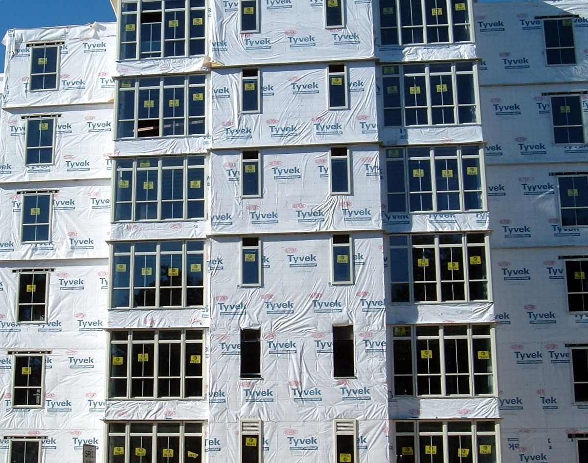 What is wrapping a building?