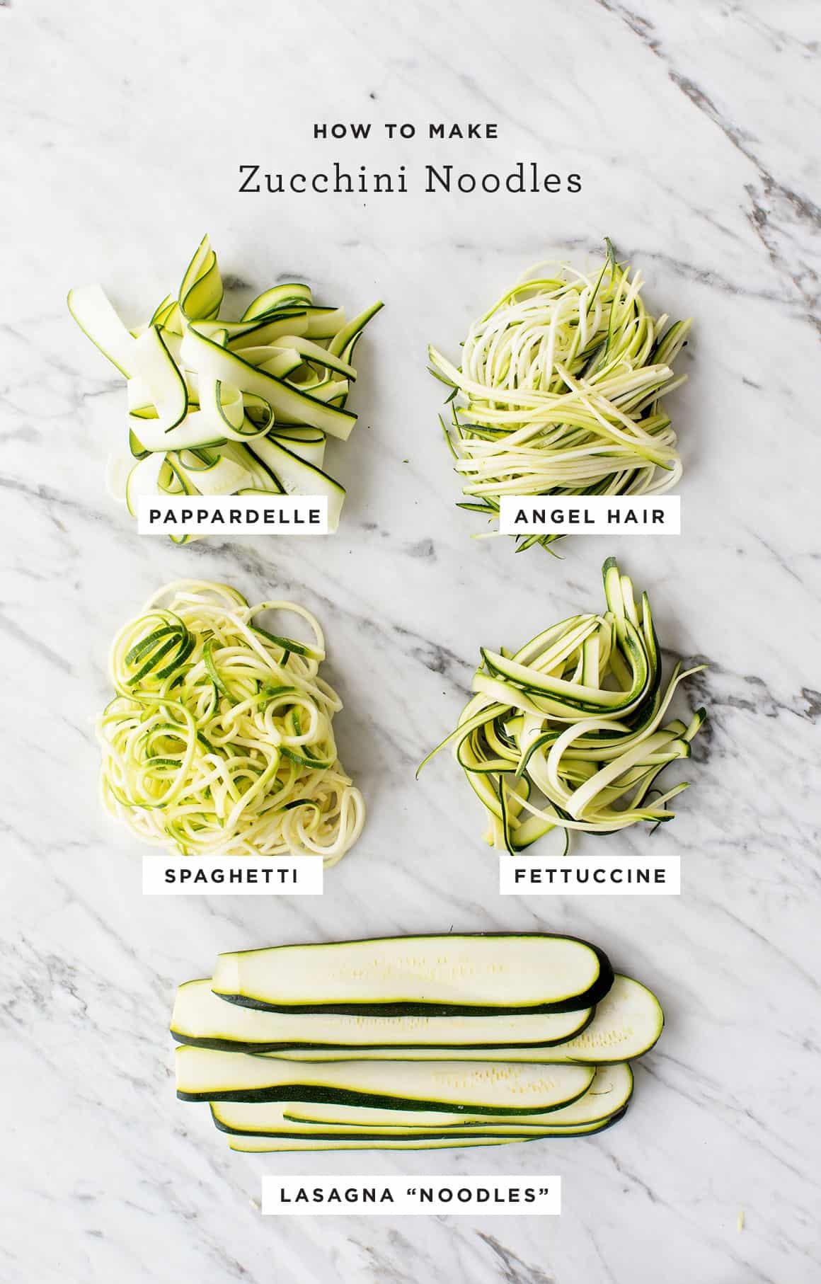 What is zucchini pasta made of?