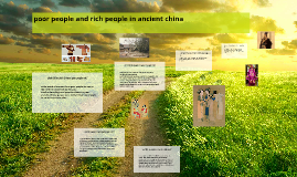 What jobs did rich and poor people have in ancient China?