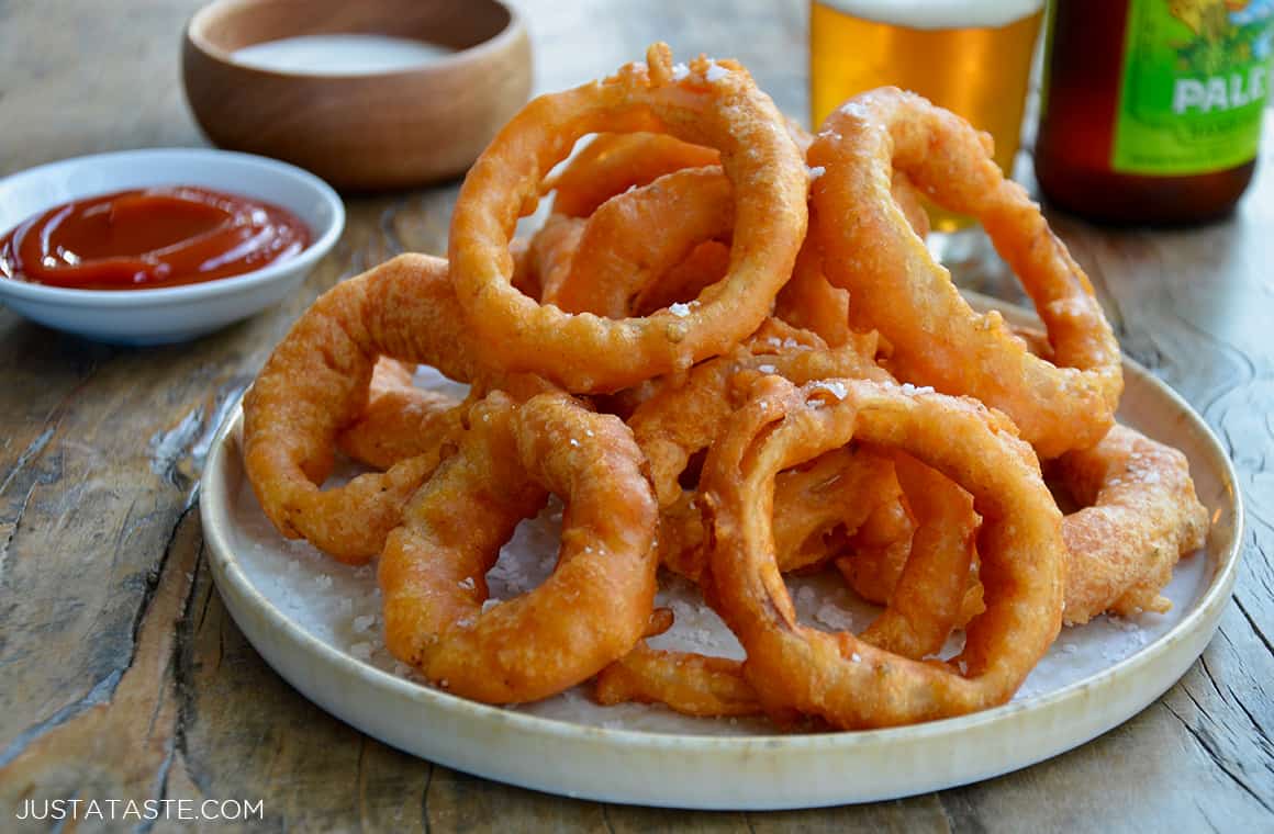 What kind of beer is best for onion rings?