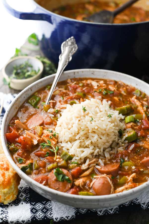 What kind of chicken do you use for gumbo?
