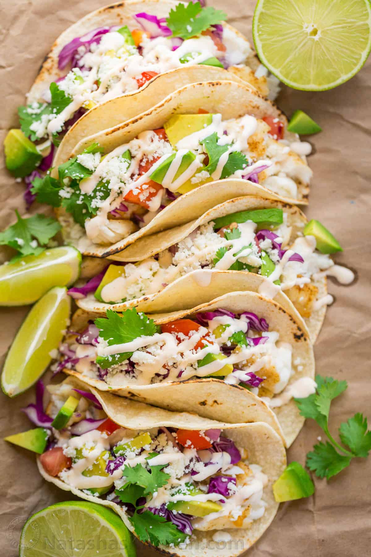 What kind of fish is usually in fish tacos?