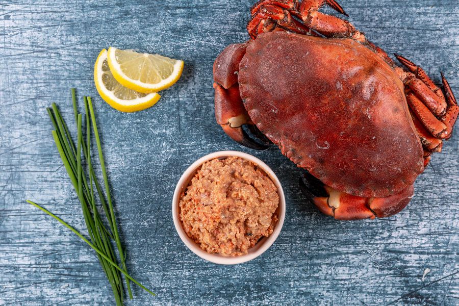 What kind of meat is brown crab meat?