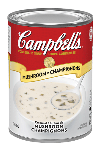 What kind of mushrooms is in Campbell's cream of mushroom soup?