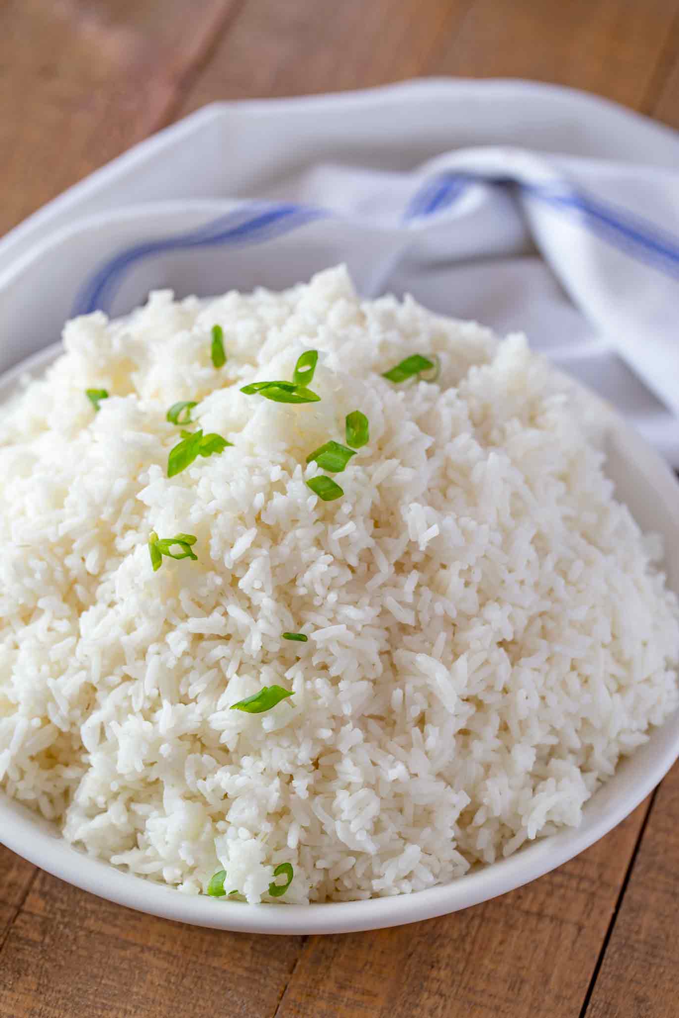 What kind of rice is used in Chinese white rice?