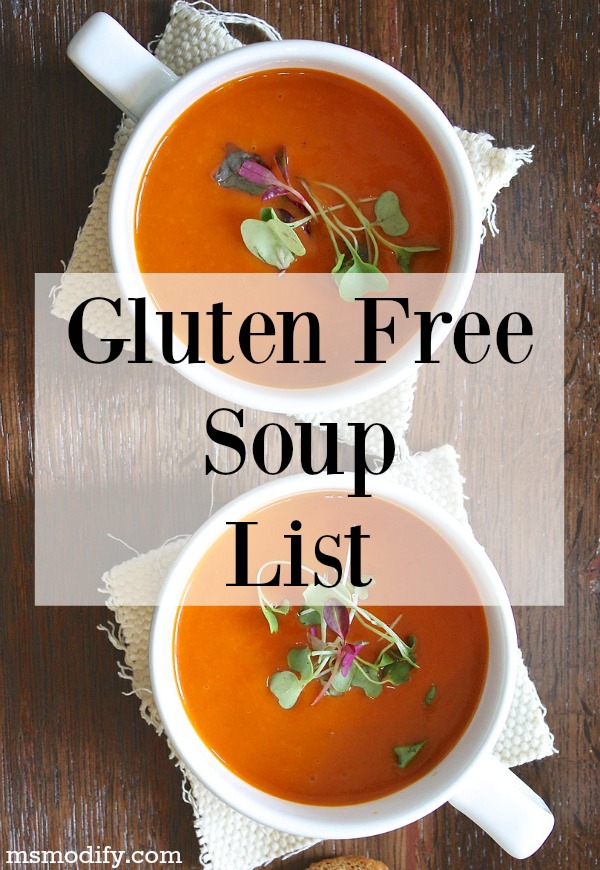 What kind of soup is gluten-free?