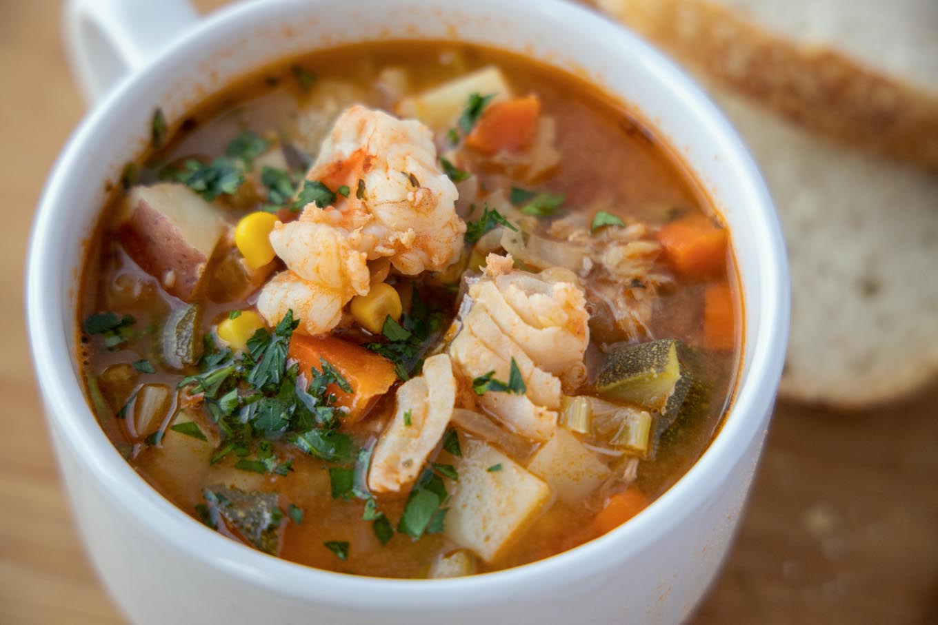 What kind of stock do you use for seafood soup?