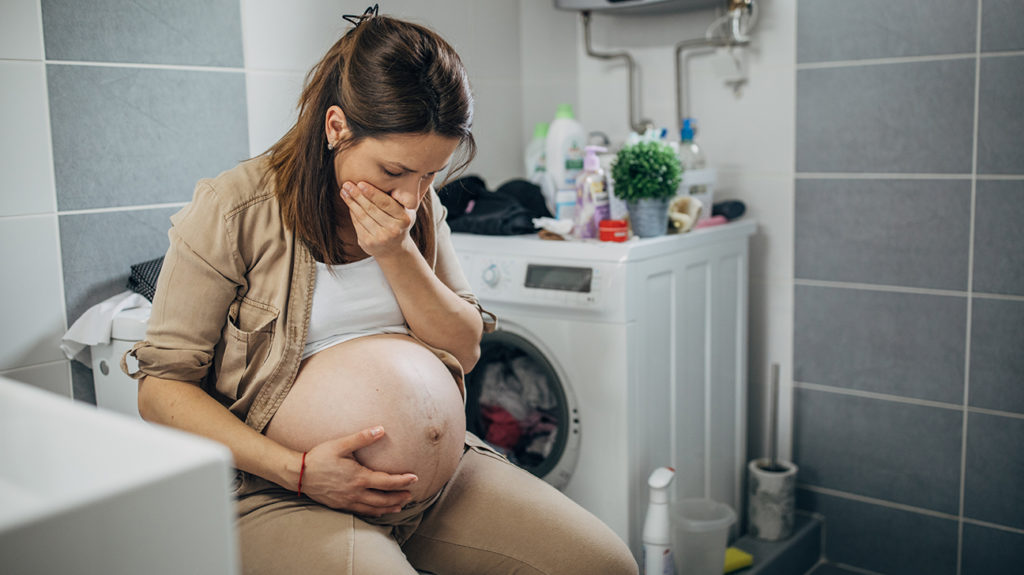 What kind of vomit happens in pregnancy?