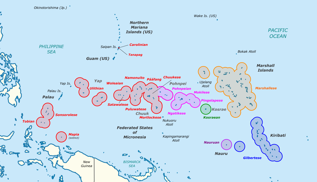 What languages are spoken in Marshall Island?