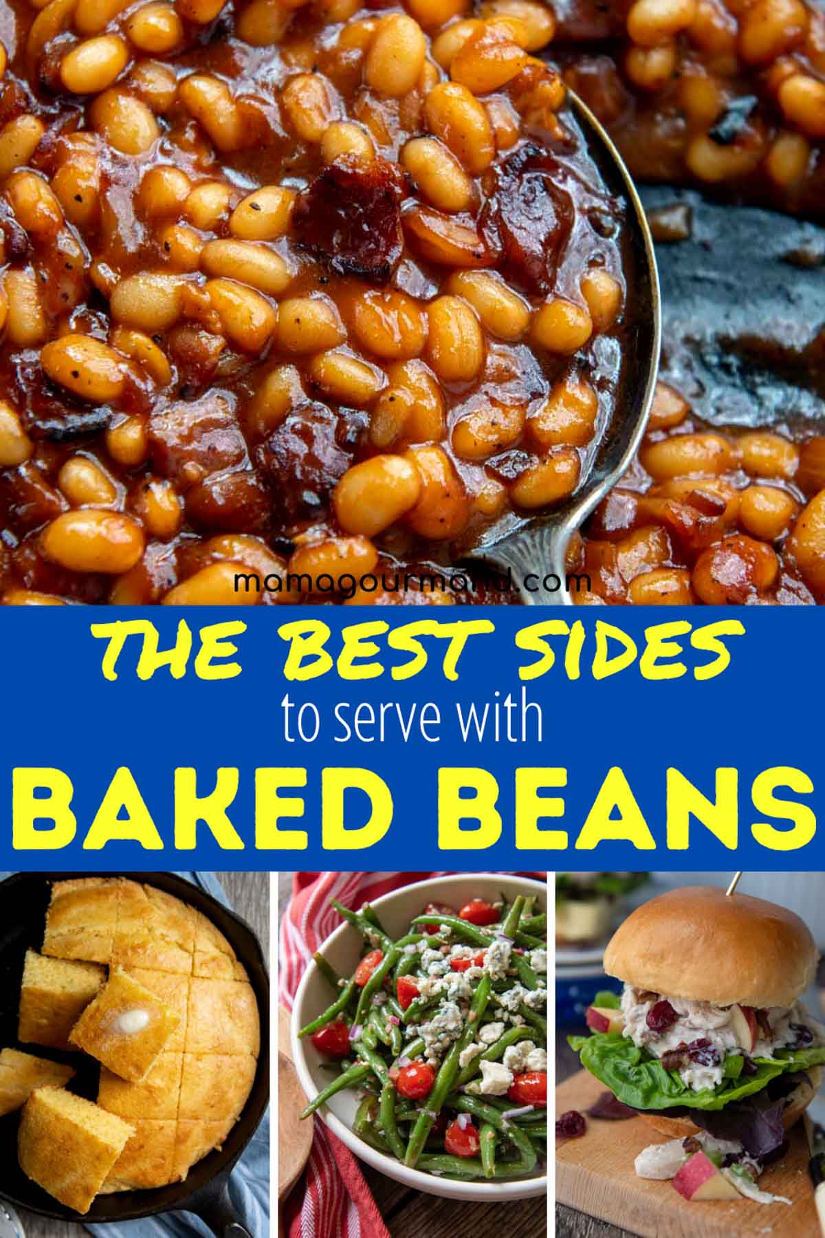 What main dish goes with baked beans?