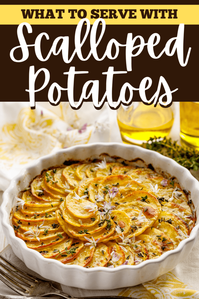 What main dish goes with scalloped potatoes?