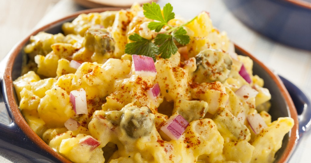 What main dishes go with potato salad?