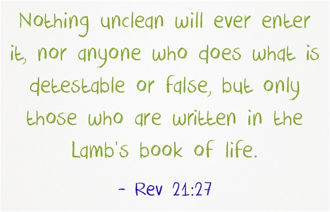 What makes a person unclean according to the Bible?