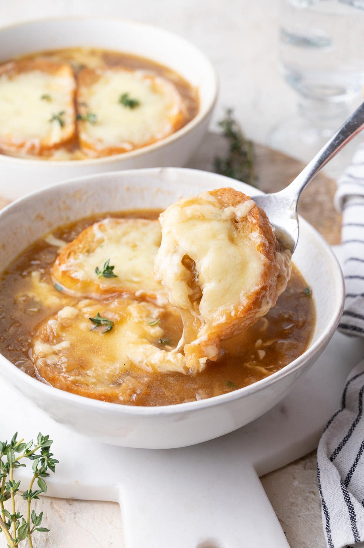 What makes French onion soup sour?