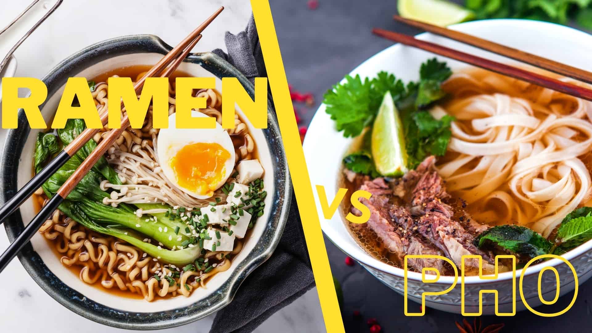 What makes pho different than ramen?