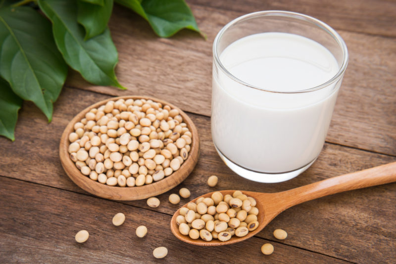 What makes soy milk white?