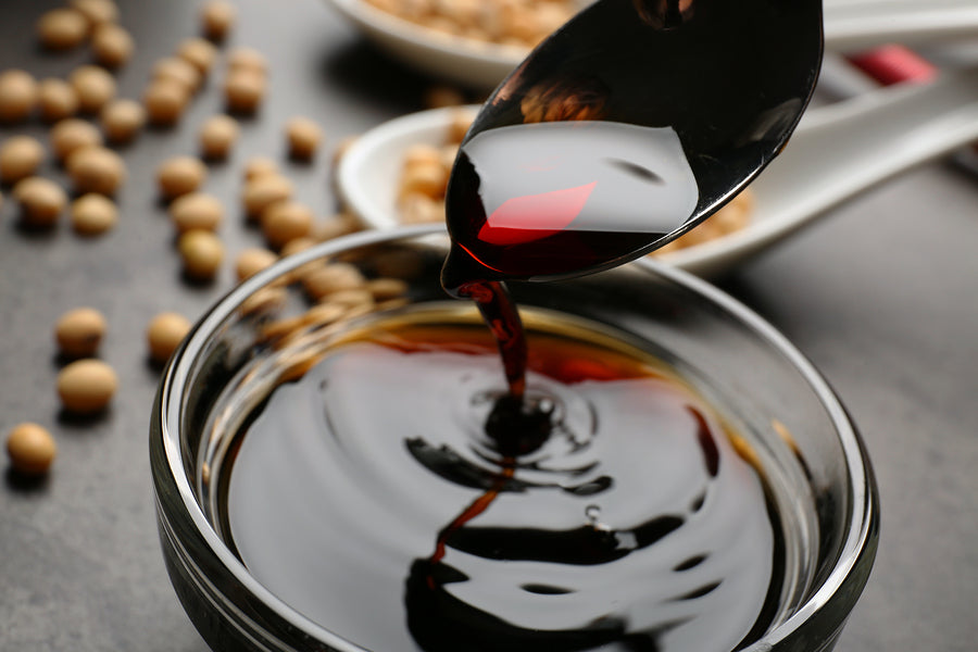 What makes soy sauce not vegan?