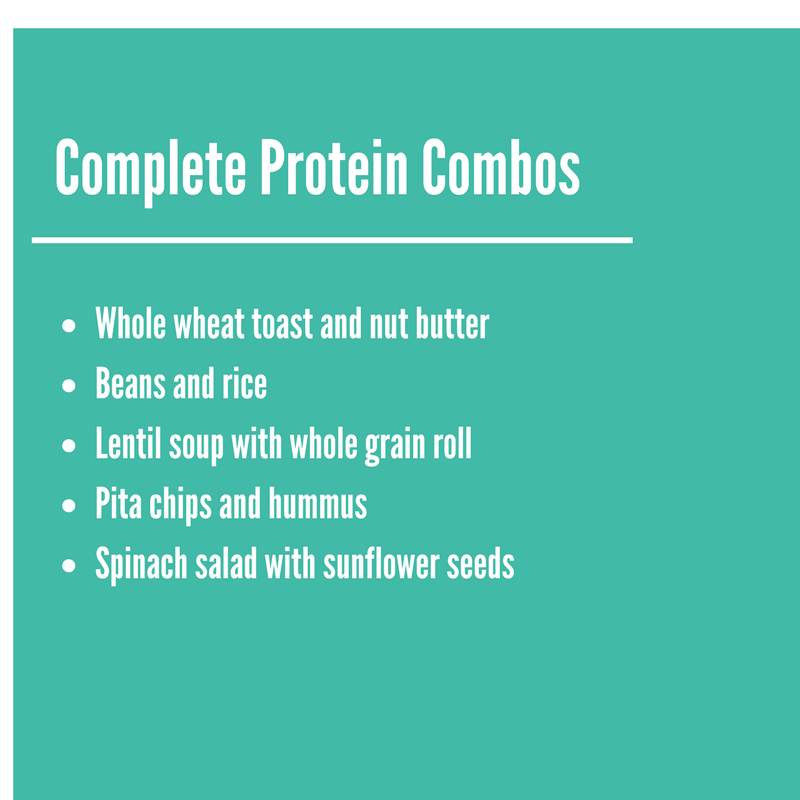 What makes up a complete protein?