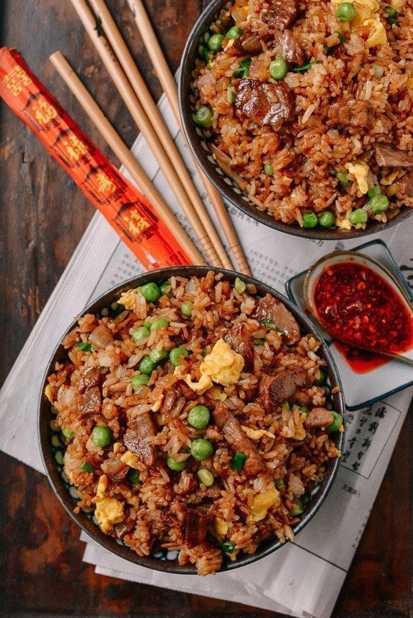 What meat goes well with fried rice?