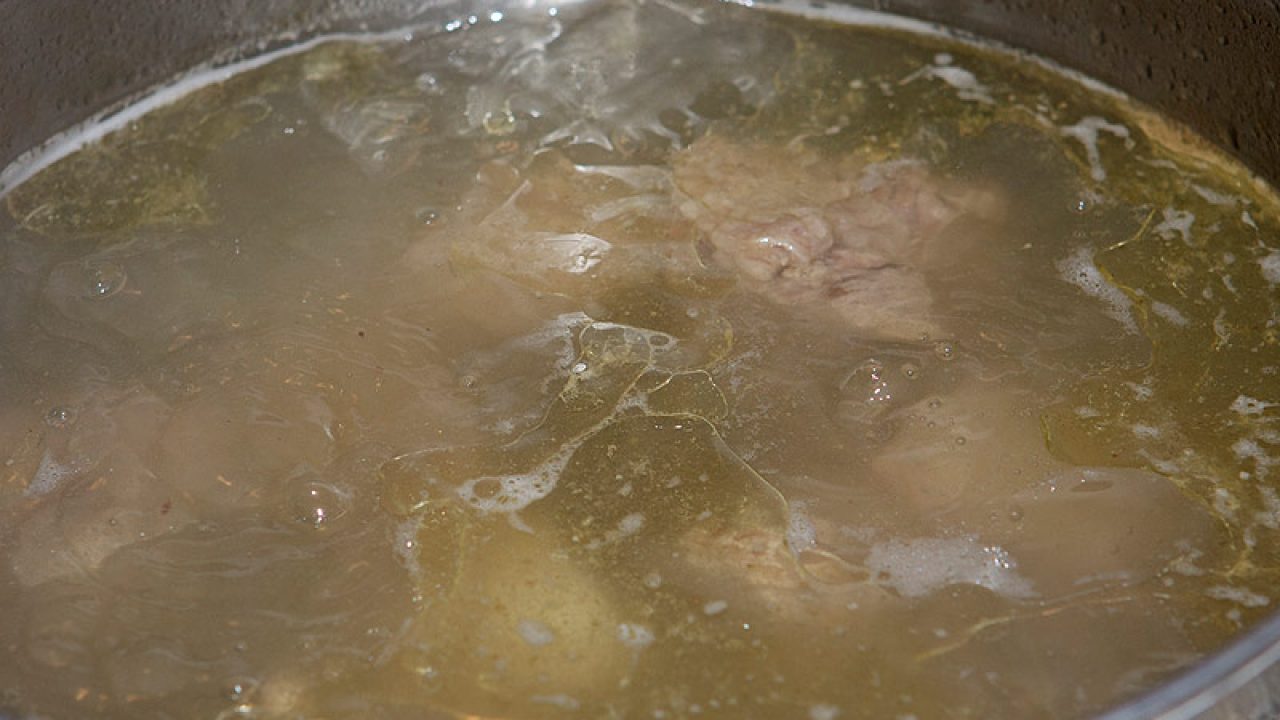 What meat is used in broth?