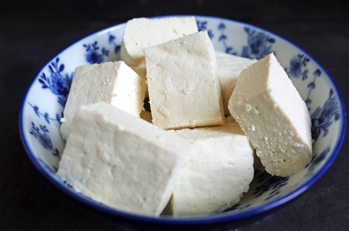 What milk is typically used to make tofu?
