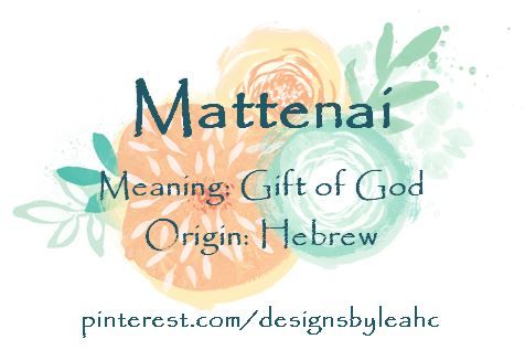 What name in Hebrew means gift from God?