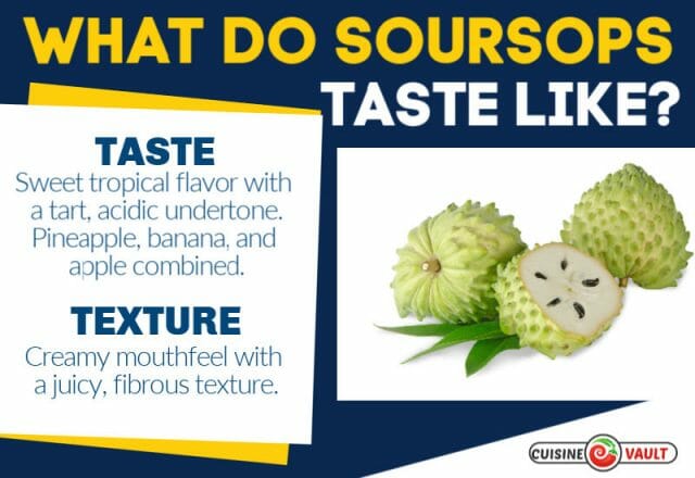 What other fruit does soursop taste like?