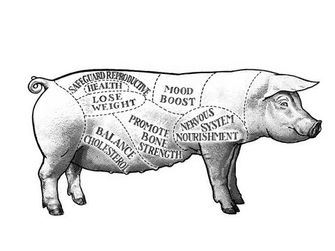 What part of the pork is healthy?