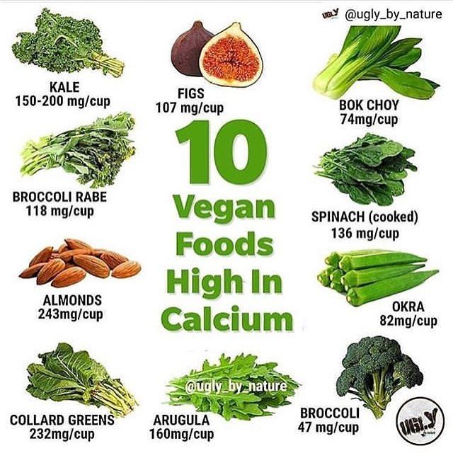 What plant based food is high in calcium?