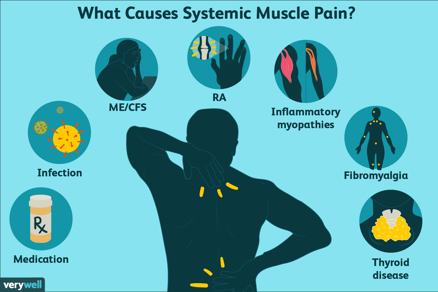What protein causes muscle pain?