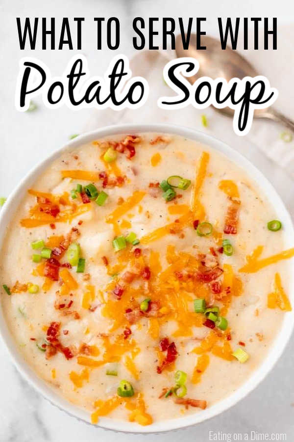 What protein goes with potato soup?