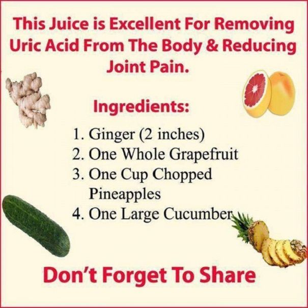 What removes uric acid from the body?