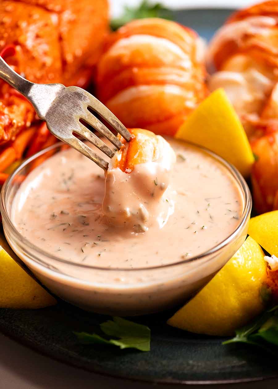 What sauce do you eat with lobster?