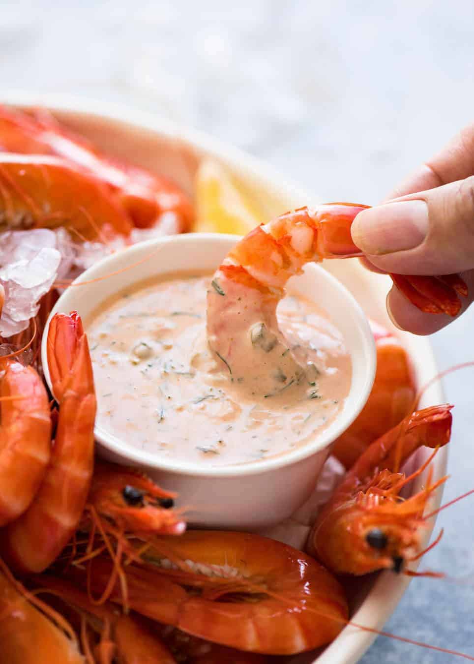 What sauce goes good with shrimp?