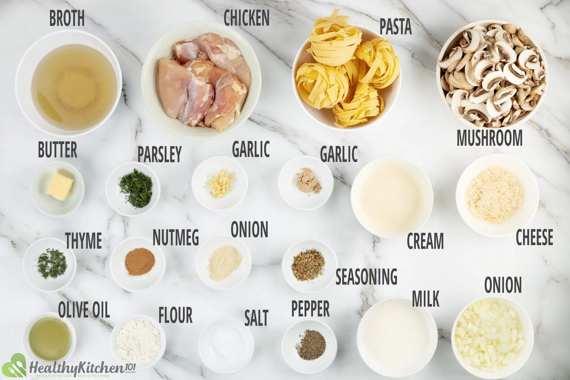 What seasonings can I add to Alfredo sauce?