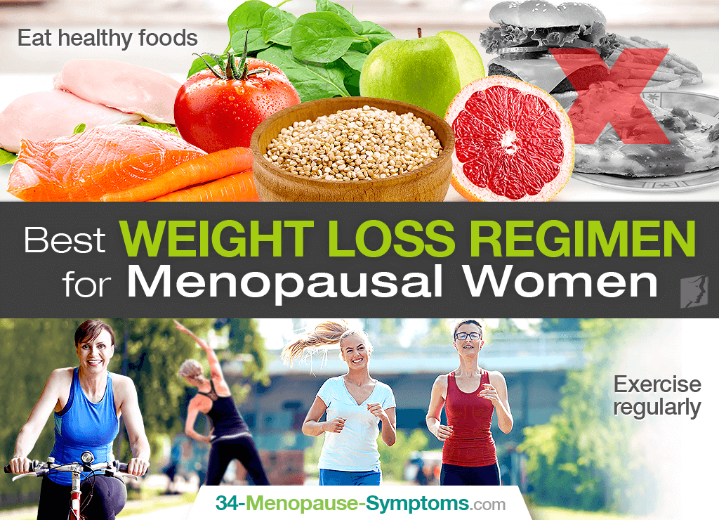 What should a menopausal woman eat to lose weight?