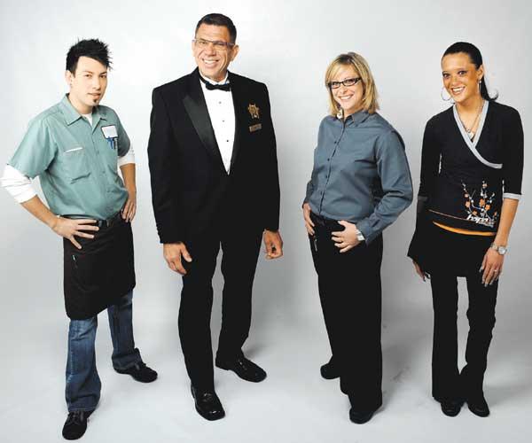 What should a restaurant server wear?