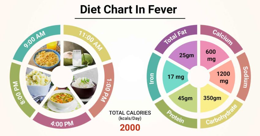 What should be eaten during fever?