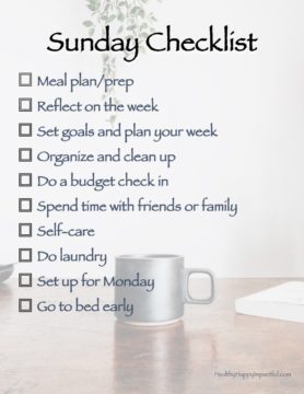 What should I make on Sunday for the week?