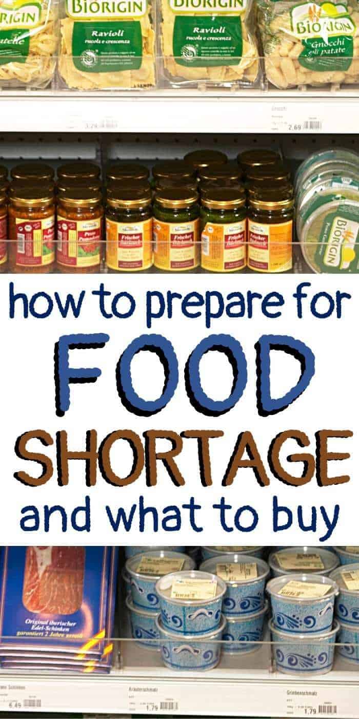What should I stockpile for food shortages?