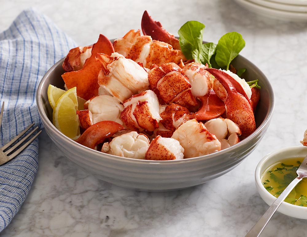 What should lobster meat look like when cooked?